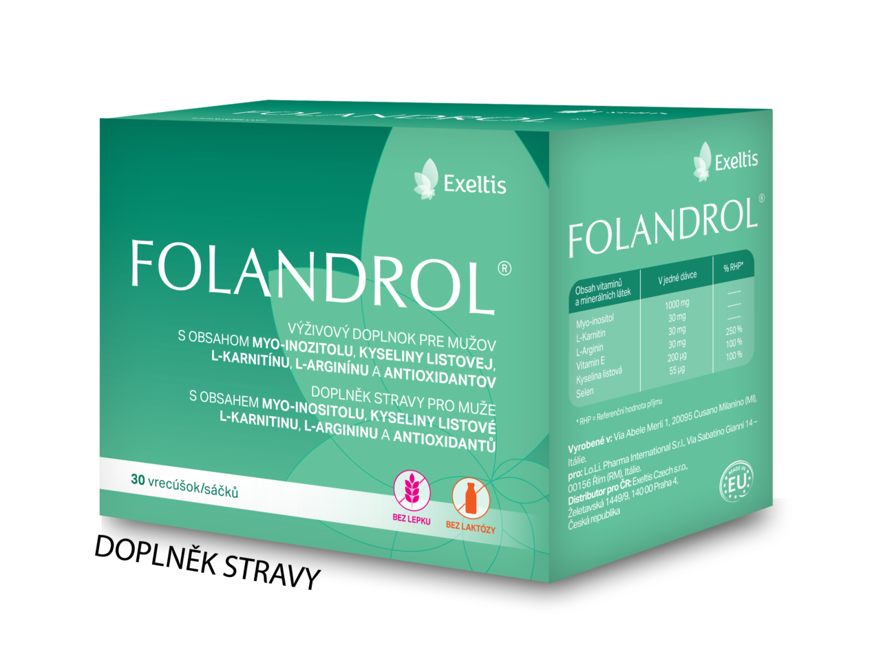 FOLANDROL Pro muže na podporu zdravé spermatogeneze